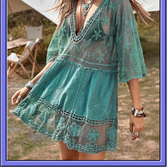 Ladies Lace Bathing Suit Cover Up Swim Ladies Lace Bathing Suit